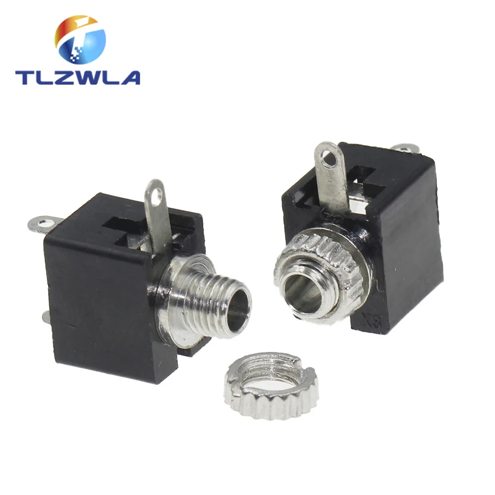 10PCS PJ-201M 2.5MM Headphone Jack Audio Jack 2.5 Mono Audio Socket ...