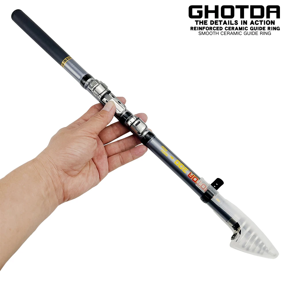Fishing Rod Ultra-light 1.5-3.0m Rock Telescopic Carbon Fiber Portable ...