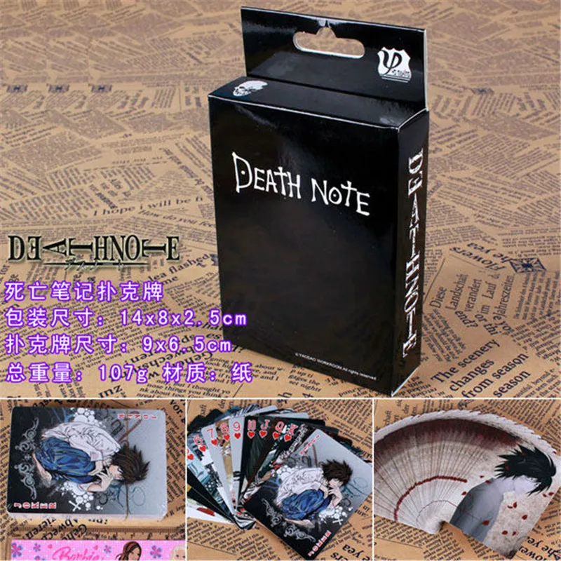 Cartas de póker de Anime Death Note, juego de mesa con caja, 10 cajas ...