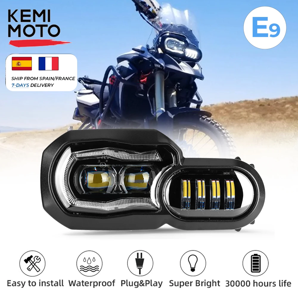¡Gran oferta! Faros LED completos para motocicleta, conjunto de luces para BMW F650GS, F700GS ...