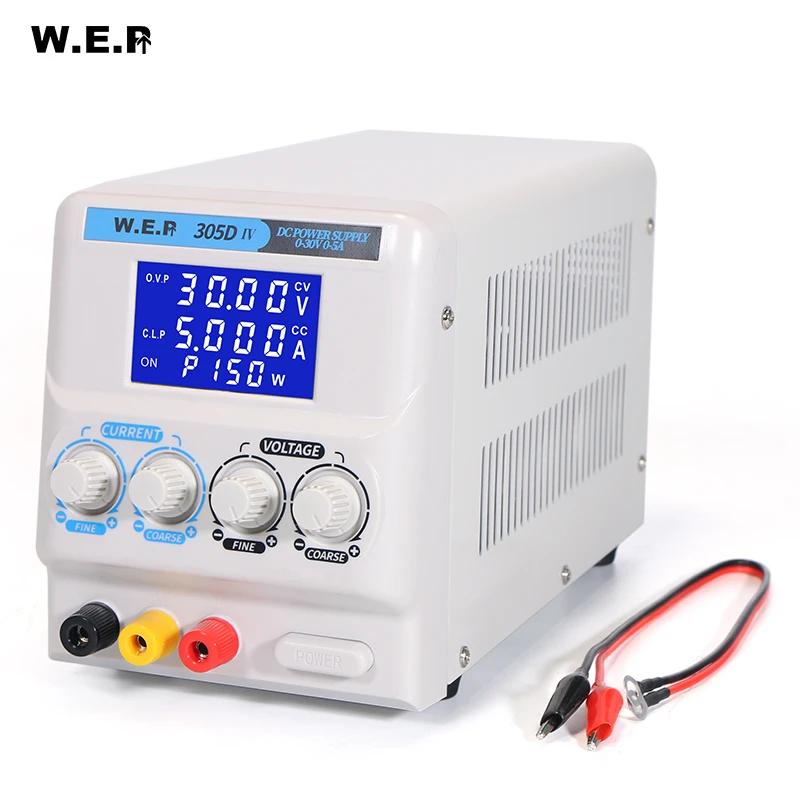 WEP 305D IV 5A 30V 조정 DC 가변 벤치 전원 공급 장치, 가변 실험실 전원 공급 장치| | - AliExpress