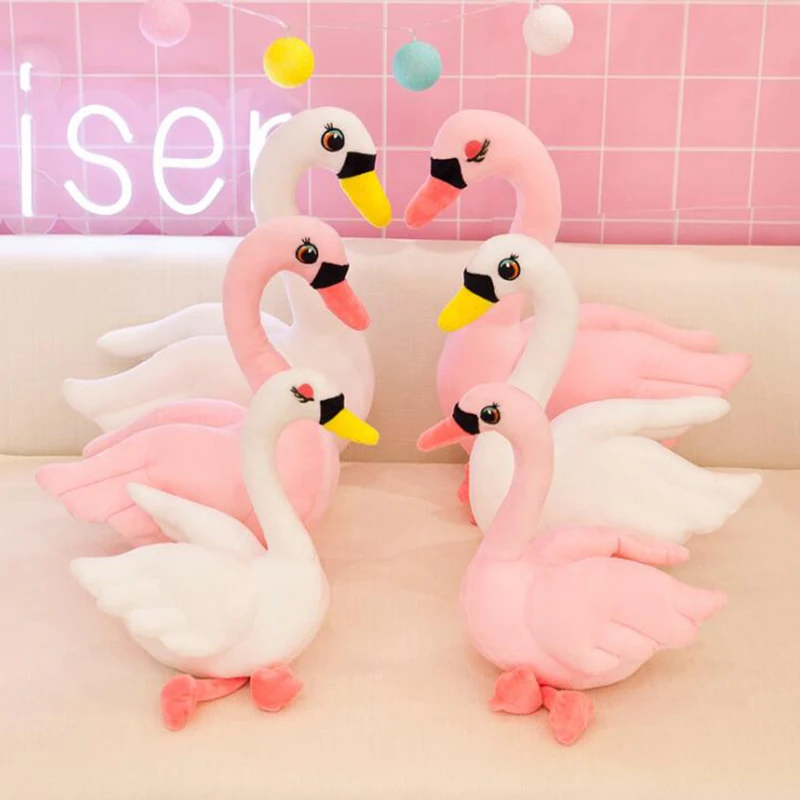 1PC 30CM swan plush toys stuffed animal doll Couple swan soft toys baby ...
