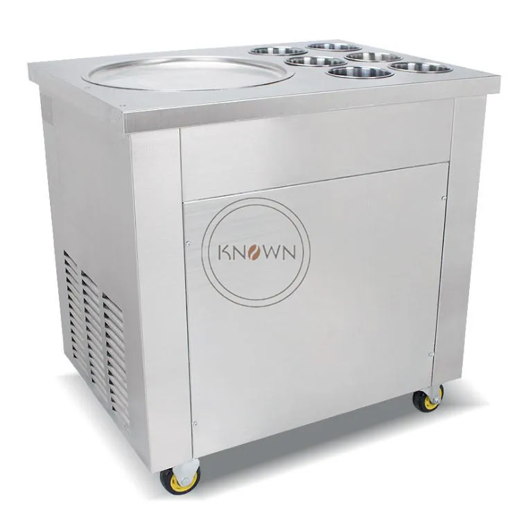 Máquina de rollos de helado, máquina plana de un solo círculo ...