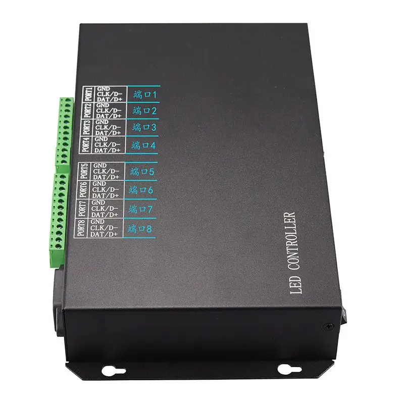 H801RS; 8 ports artnet/DMX to SPI pixel controller,32 universes 5440 ...