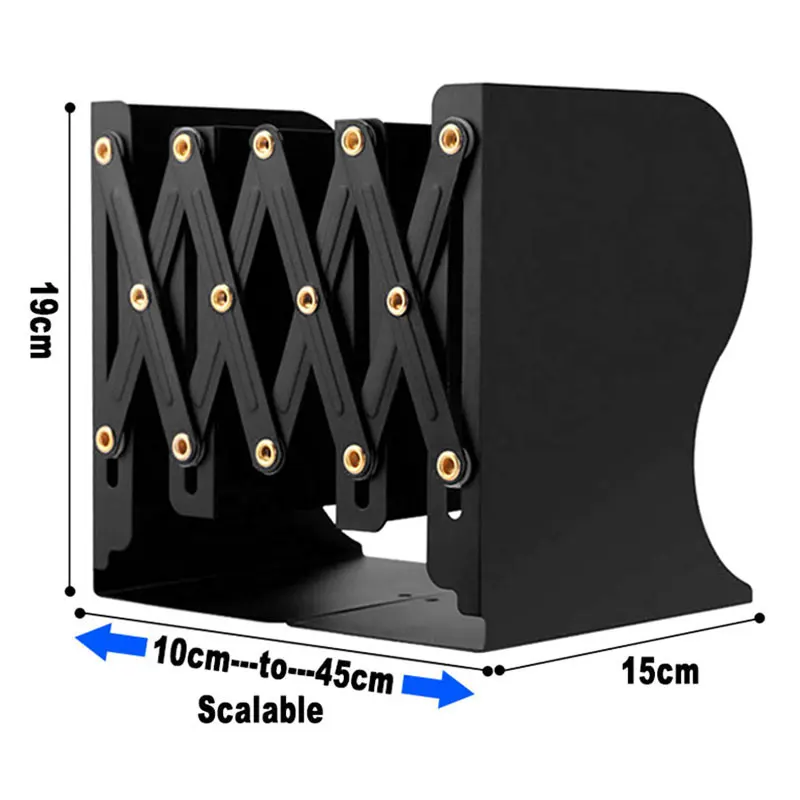 Metal-Scalable-Bookends-Adjustable-Flexible-Student-Bookshelf ...