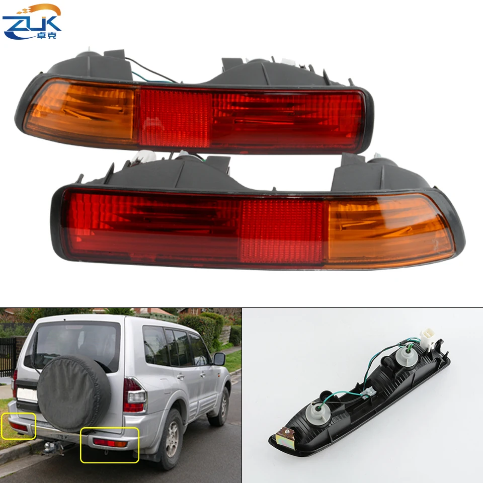 ZUK Car Lights Rear Bumper Reflector Fog Light Fog Lamp For MITSUBISHI ...