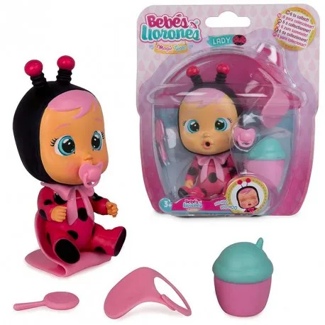 IMC Toys Bebés Llorones Lady Muñeca Interactiva Que Llora De Verdad Con ...