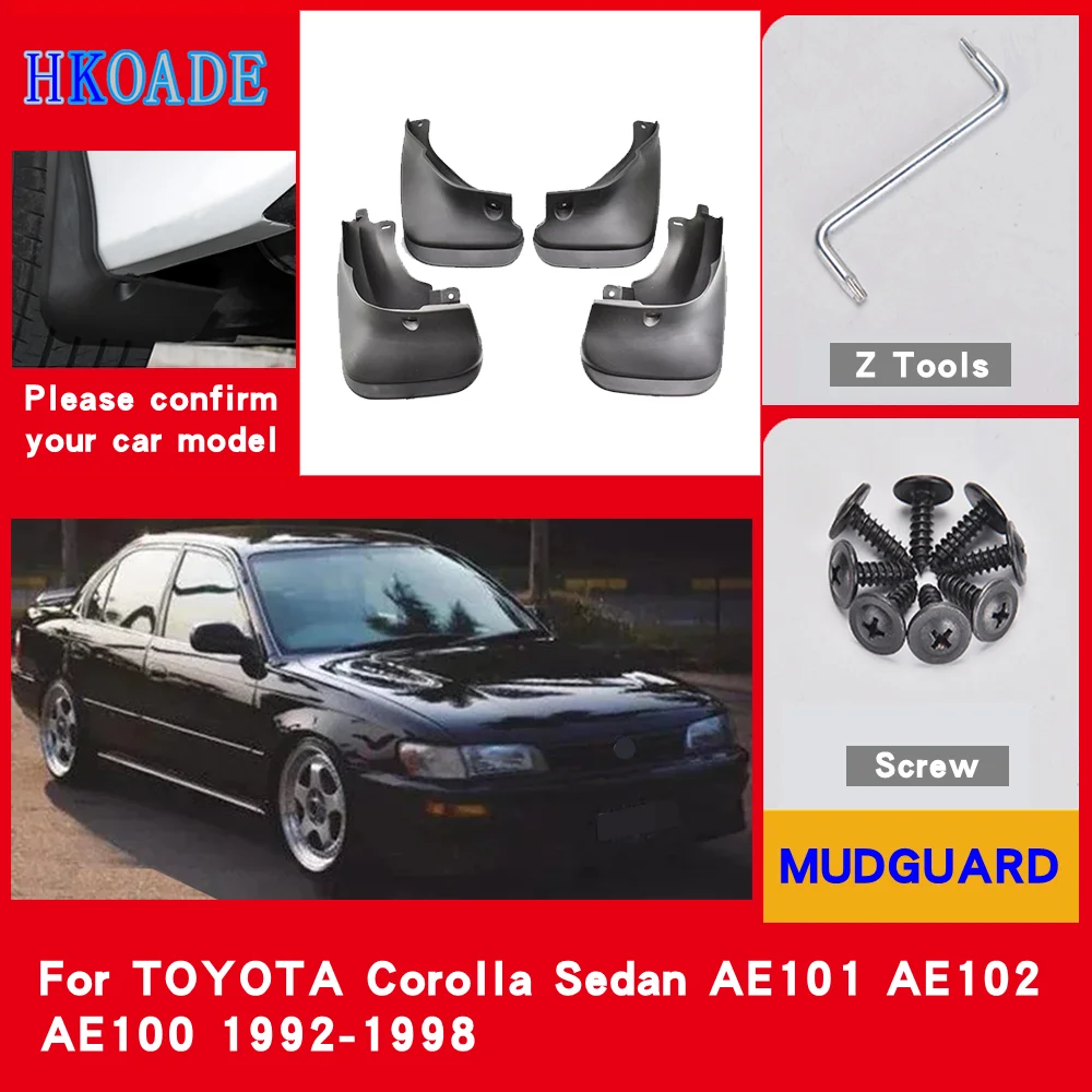 Car-Fender-Mud-Flaps-For-Toyota-Corolla-Sedan-AE101-AE102-AE100-1992 ...