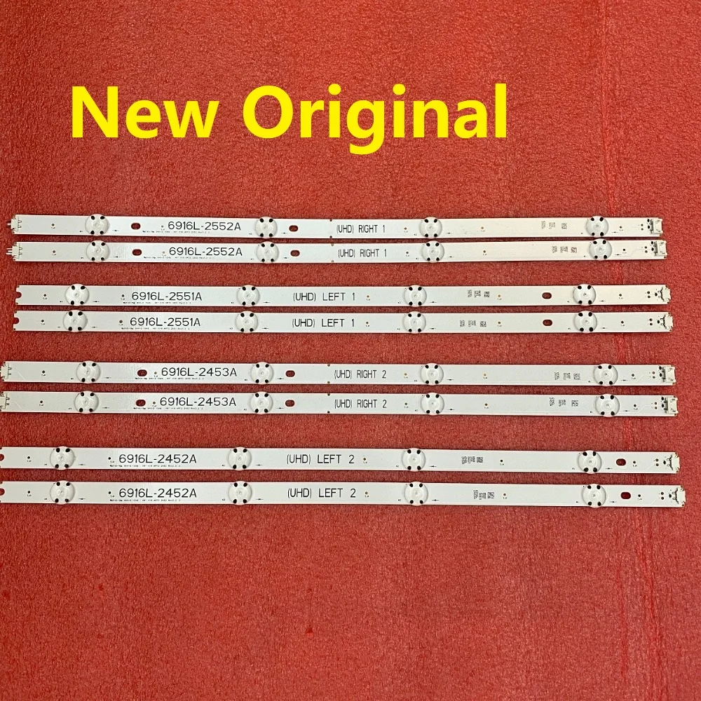 8 Pcs/set Led Backlight Strip For Lg 49uh6500 49uh650v 49uh661v ...