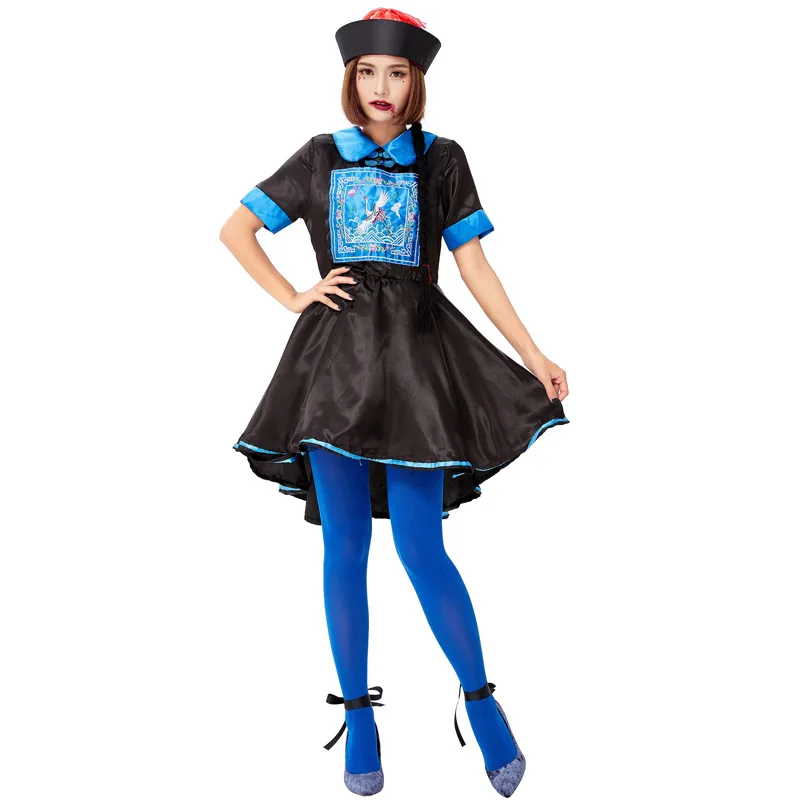 Women Chinese Zombie Qing Vampire Scary Halloween Cosplay Carnival ...