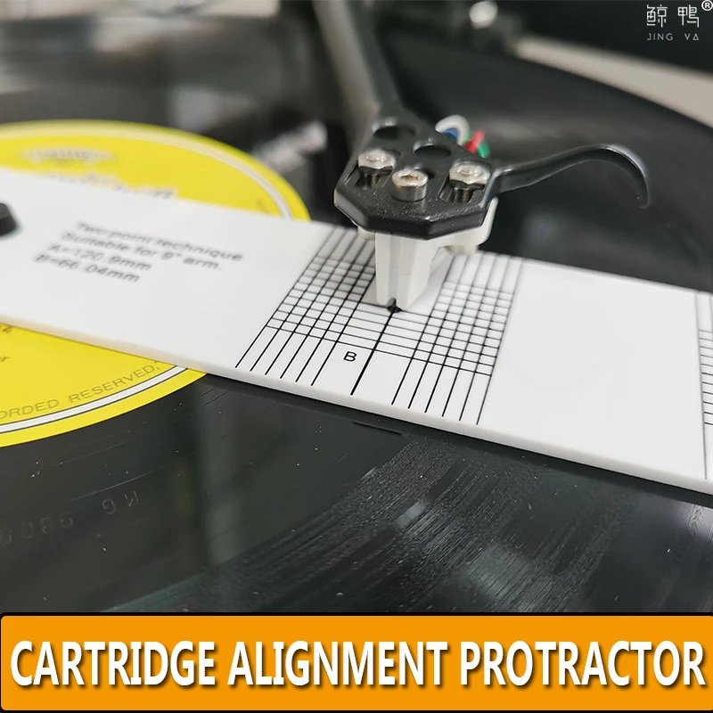 Pickup Calibration Distance Gauge Protractor Record LP Vinyl Turntable ...