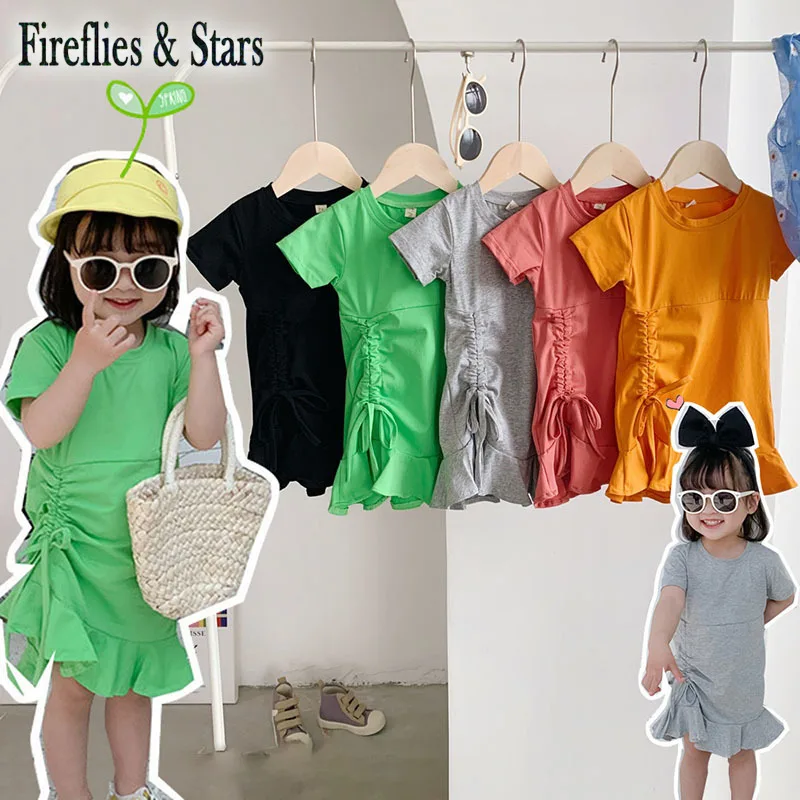 Summer-girls-tee-dress-baby-long-t-shirt-kids-dress-children-fashion ...