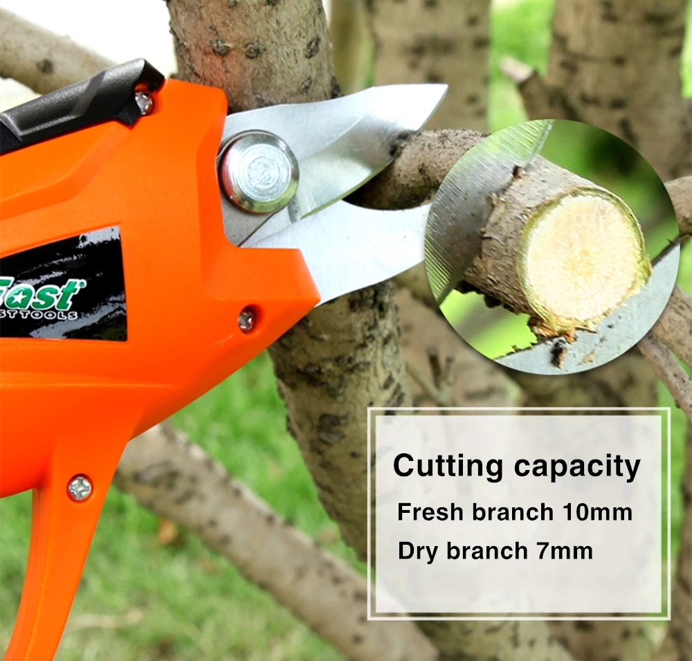 3.6V Cordless Rechargeable Secateur Branch Cutter Electric Fruit ...