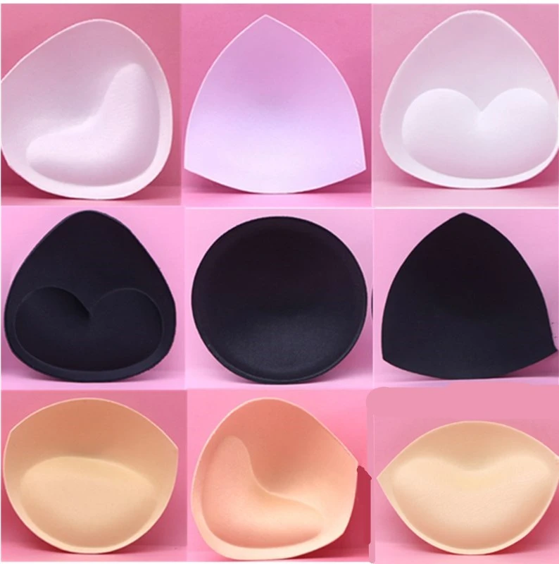 6pcs/3pair Sponge Bra Pads Push Up Breast Enhancer Removeable Bra ...