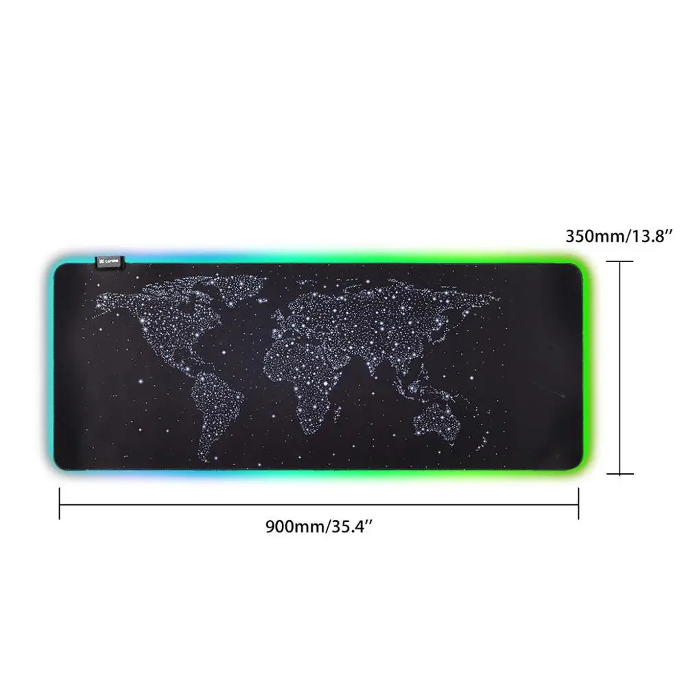 RGB игровой коврик для мыши геймерский компьютерный светодиодный usb ...