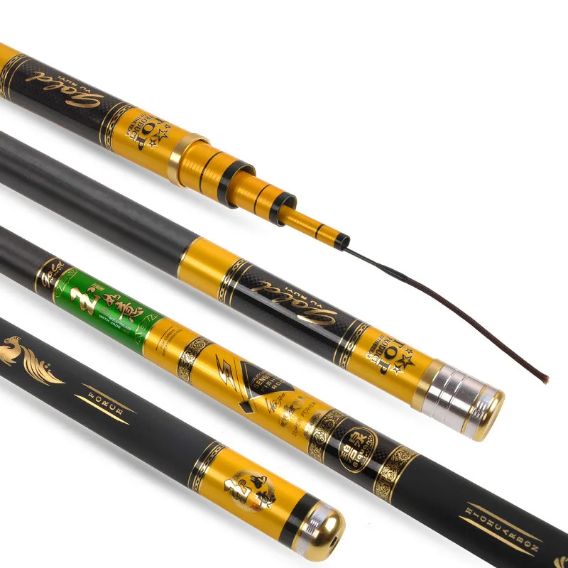 Vara de pesca em carbono 6h 19 sons, superrígida, taiwan, olta, black ...