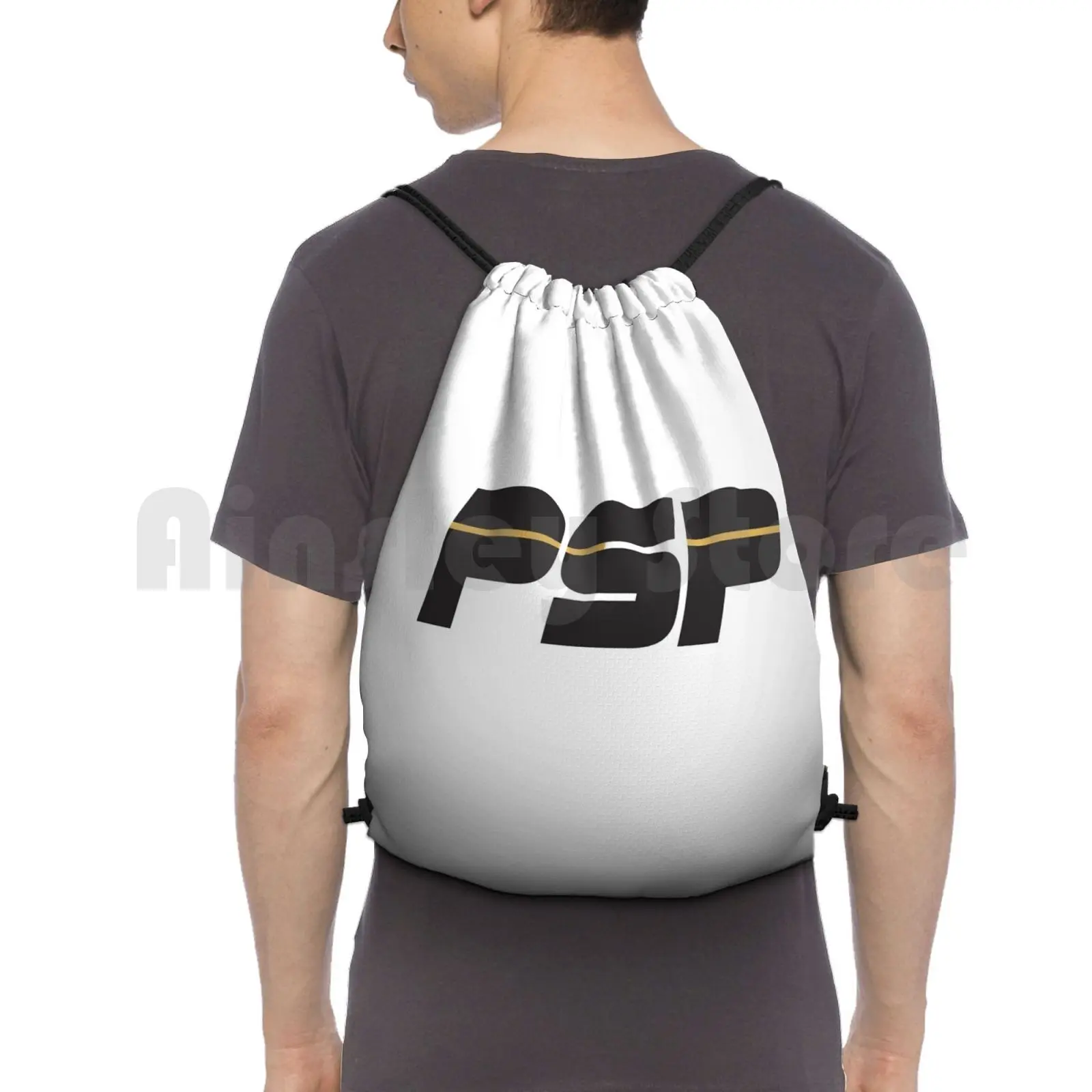 Psp Logo Backpack Drawstring Bags Gym Bag Waterproof Pipeline Sports ...