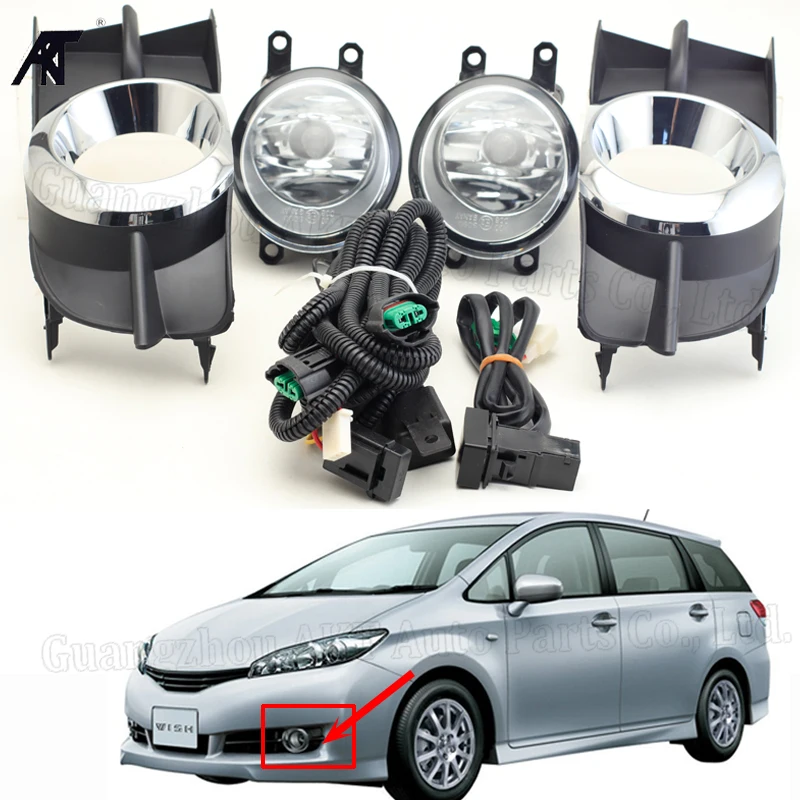 Led-Fog-Lights-For-Toyota-Wish-2009-2019-Car-Front-Bumper-Halogen-Fog ...