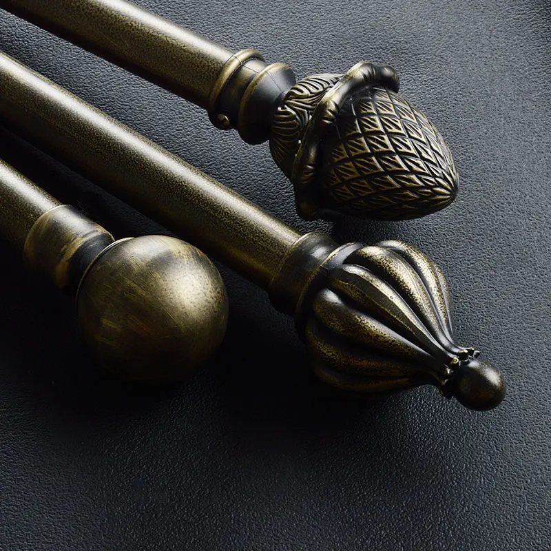 European-retro-rome-rod-single-and-double-pole-thick-aluminum-alloy ...