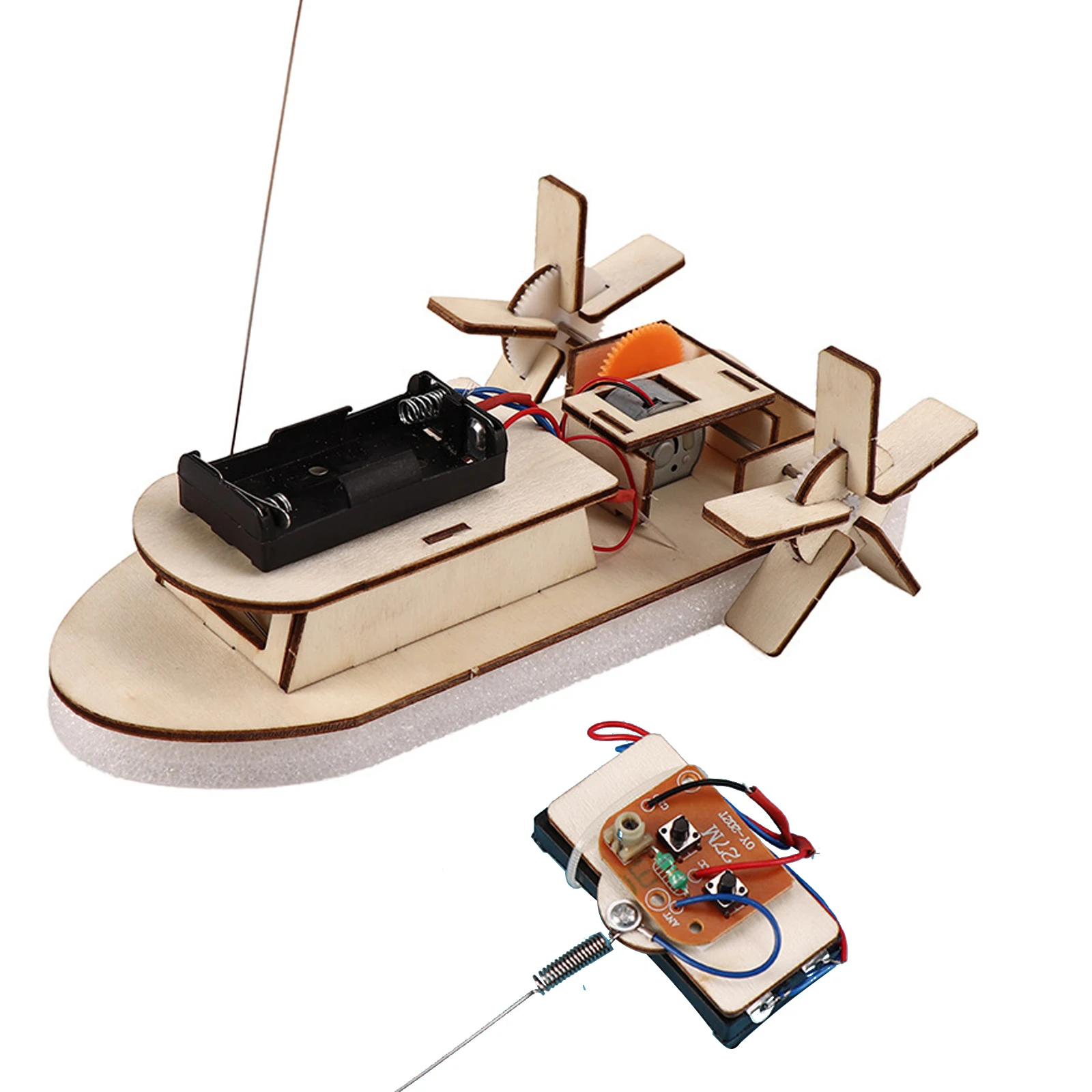 Students-DIY-Paddle-Wheel-RC-Boat-Ship-Assembling-Model-Remote-Control ...