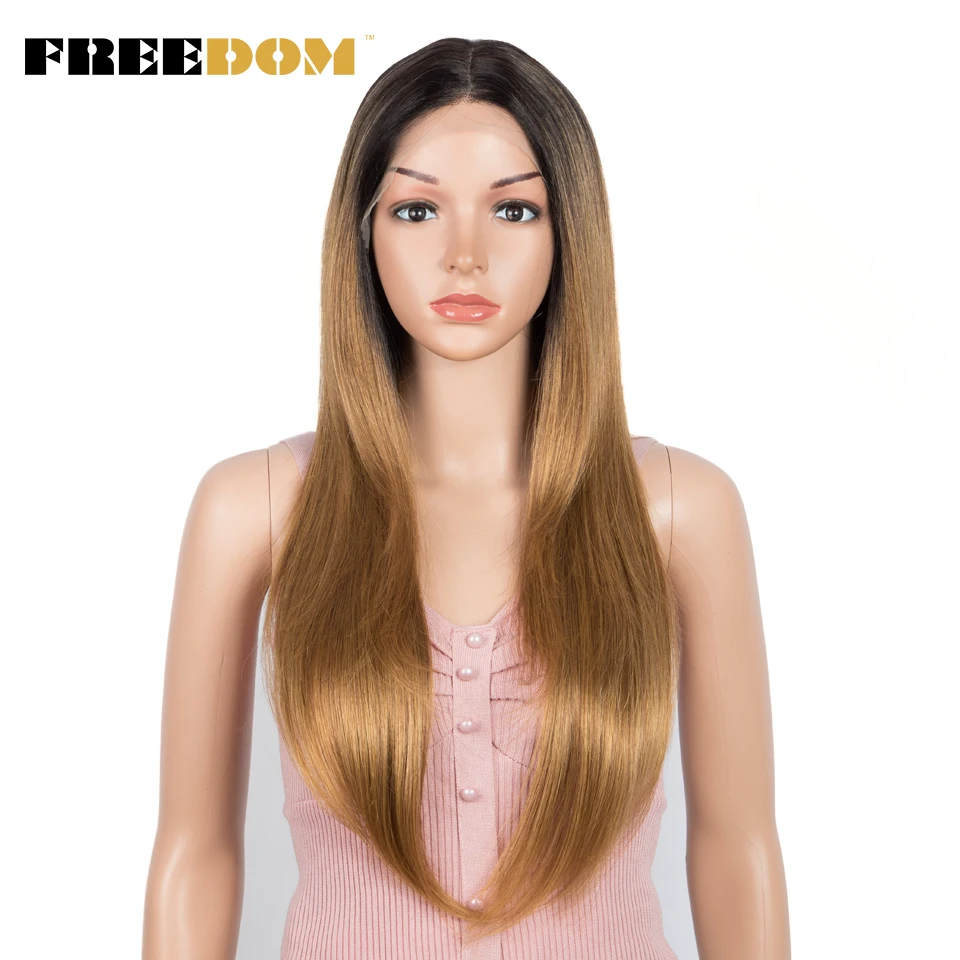 FREEDOM-Long-Straight-Wig-Synthetic-Lace-Wigs-For-Black-Women-26-Inch ...