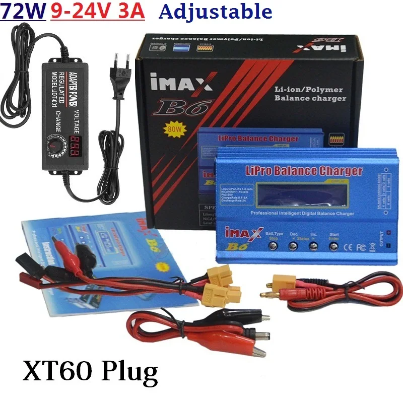 iMAX B6 80W Battery Charger Lipo NiMh Li-ion Ni-Cd Digital RC IMAX B6 ...