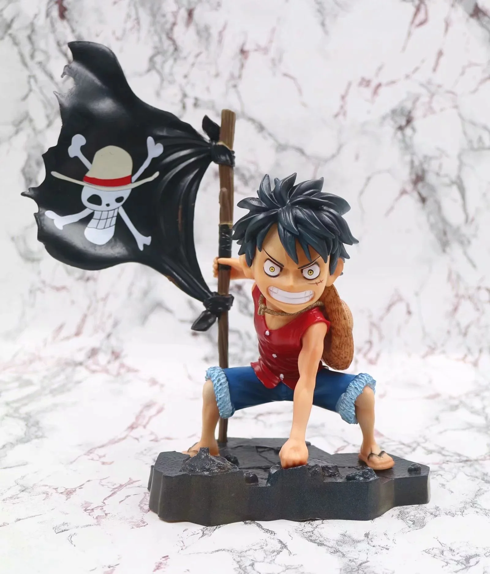 One Piece Modeling King Flag Luffy Red Yellow And Black Limited Edition ...