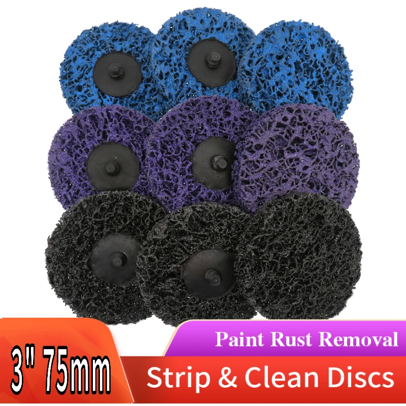 3" 75mm Quick Change Easy Strip & Clean Discs for Paint Rust Removal ...
