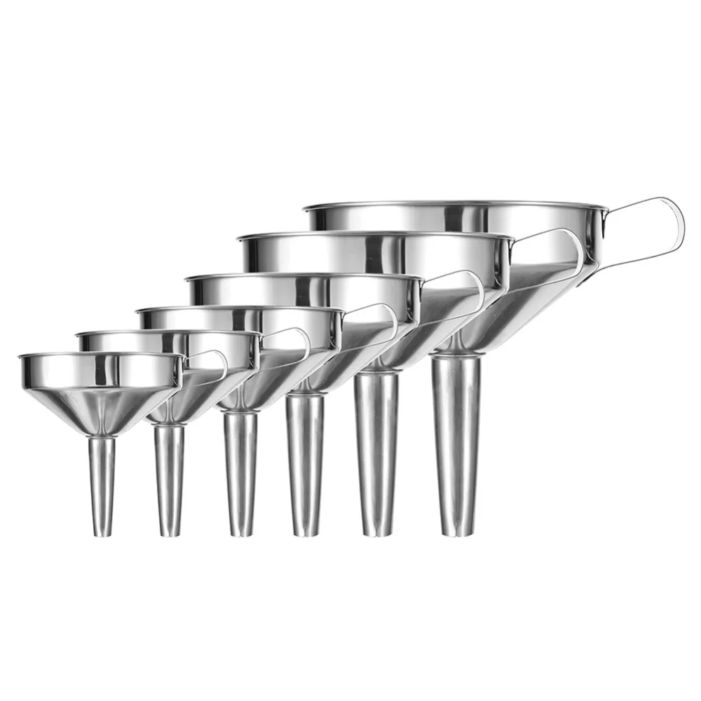 24/20cm 304 Stainless steel funnel funnels juice jam pickle liquor oil filling funnel|Funnels ...
