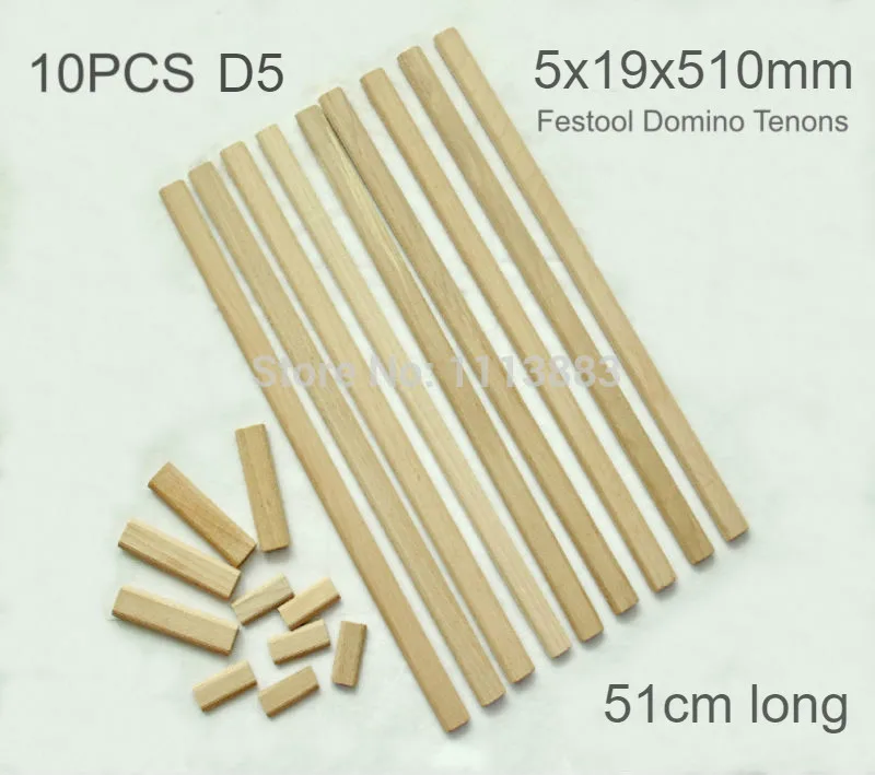 10pcs Of 5x19x510mm Domino Xl Beech Tenon Rod, Domino Dowels For ...