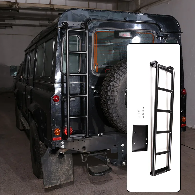 Alloy Black For Land Rover Defender 2004-2019 Car Rear Door Climbing ...