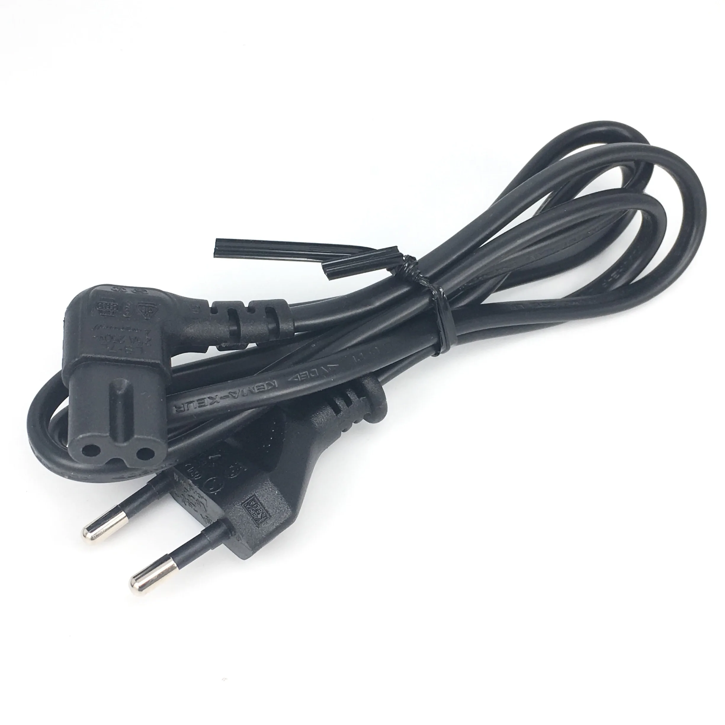 1pc New Right Angled Eu Euro Ac Power Cord Cable Lead 1m/2m/3m/5m Eu 2 ...