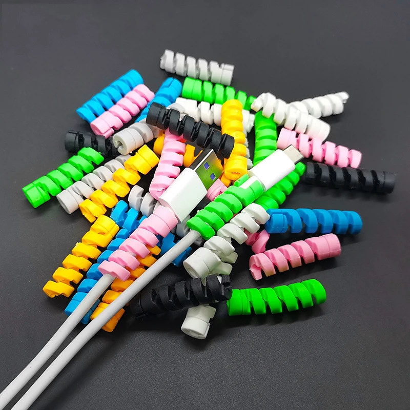 20pcs Wire Cable Winder Clip Charger Cable Protector For Phones Cable ...