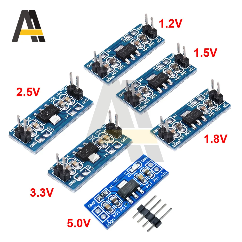 1pcs LM1117 AMS1117 4.5-7V turn 1.5V 1.8V 2.5V 3.3V 5V DC-DC Step down ...