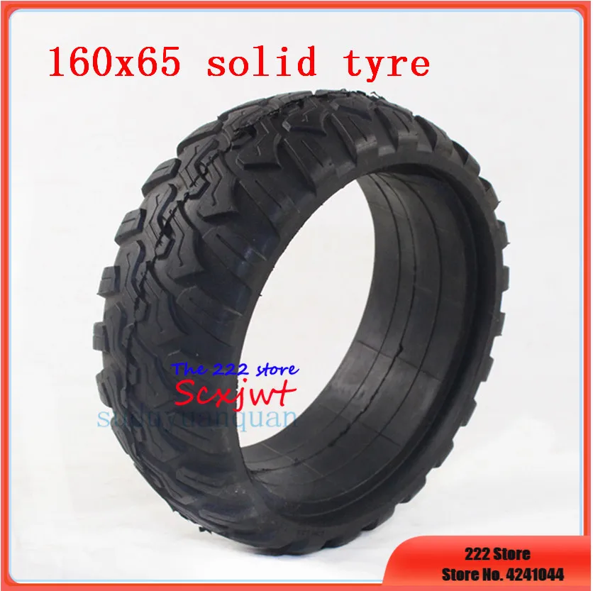 160*65 Solid Rubber Tyres 160x65 Mm Non Inflatable Tires For Hoverboard ...