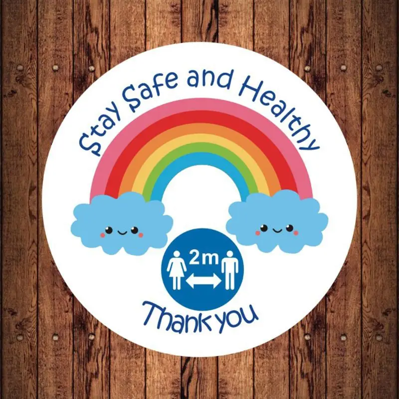 NHS Car Stickers Thank You Rainbow Wall Window Car Shop Decal ...