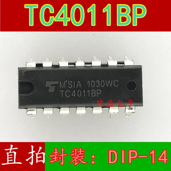 10pcs CD4011 CD4011BE HEF4011BP HCF4011 TC4011 DIP 14|Acessórios p ...