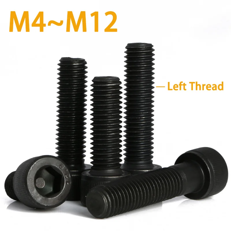 1-10P M4 M5 M6 M8~M12 12.9 Grade Steel Left Way Hand Left-Handed ...