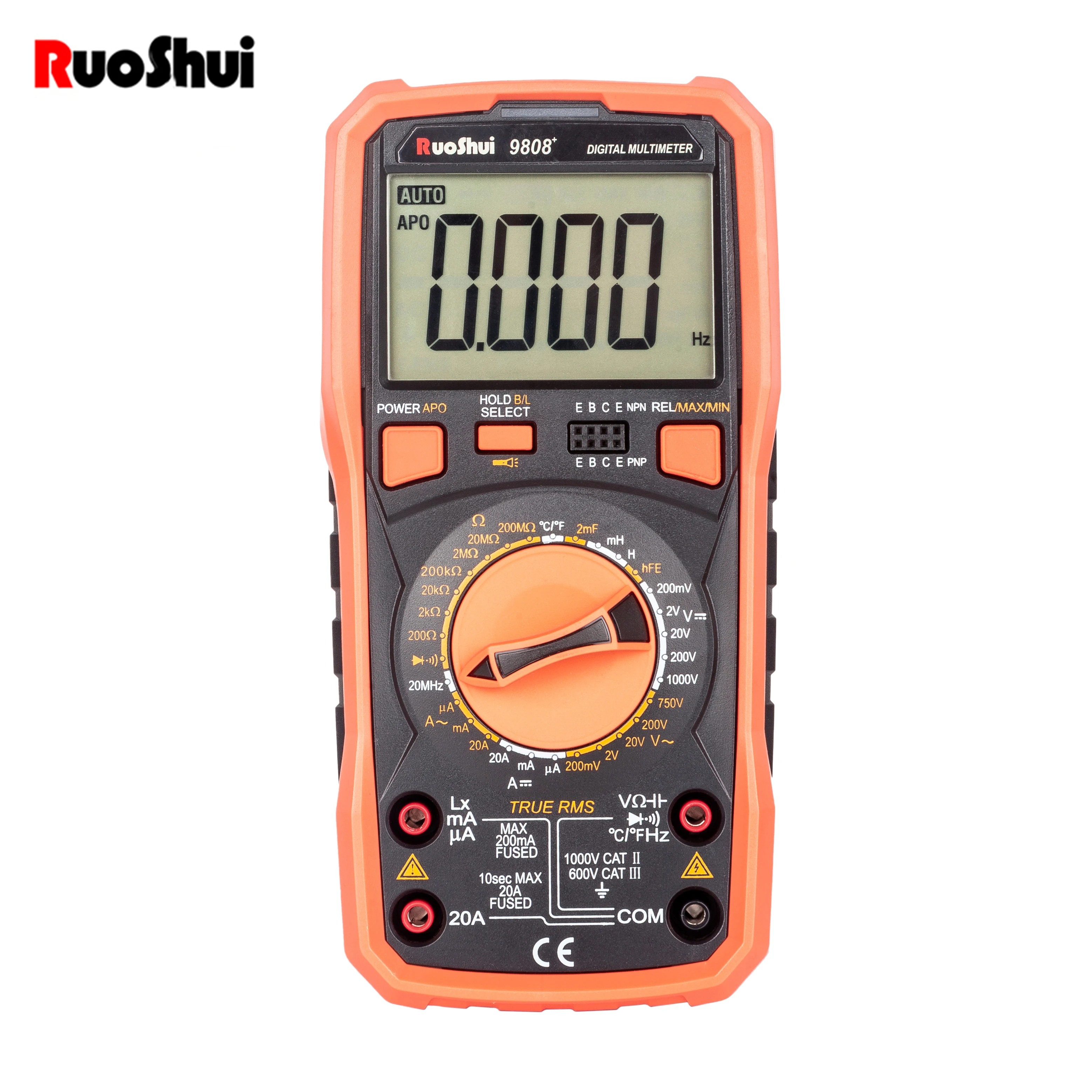 RuoShui-9808-High-Precision-Digital-Multimeter-2000uF-Capacimeter-20MHz ...