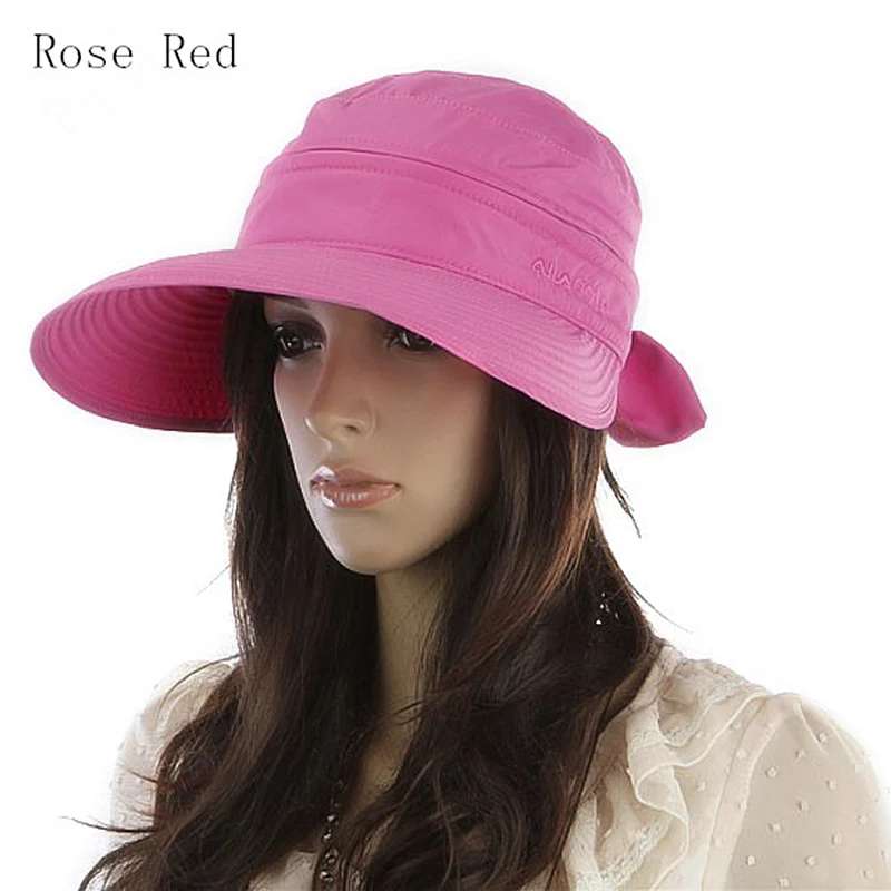 Sombrero de Sol de estilo coreano con lazo, visera grande, Color a ...