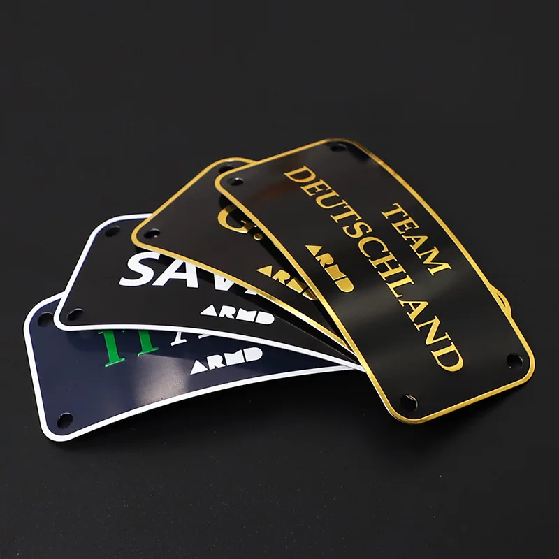 Custom 3D Printing Permanent Adhesive Metal Nameplate Sticker Metal ...