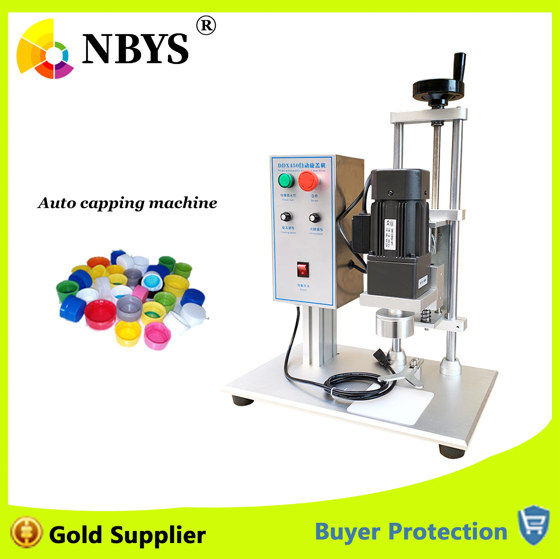 Free-Shipping-desk-automatic-capping-machine-round-caps-capping ...