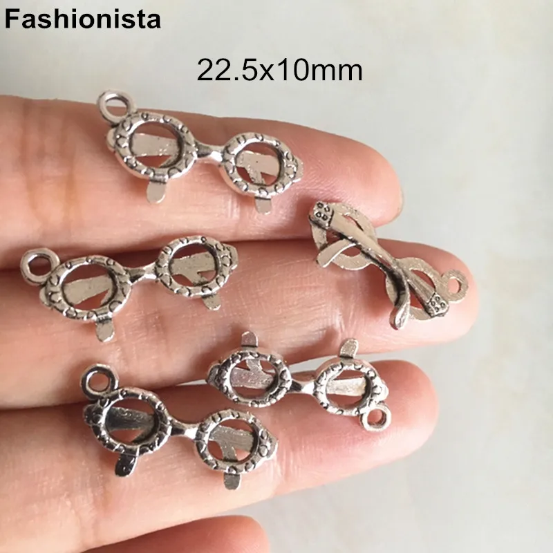 100 Pcs - Eyeglasses Charms Antique Metal,10*22mm Adorable Little ...
