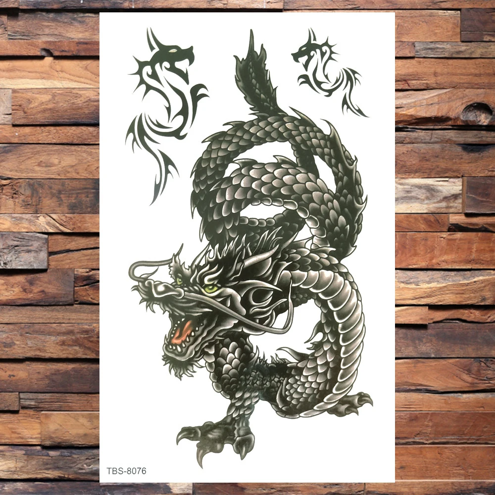 Wolf Vs Dragon Tattoo