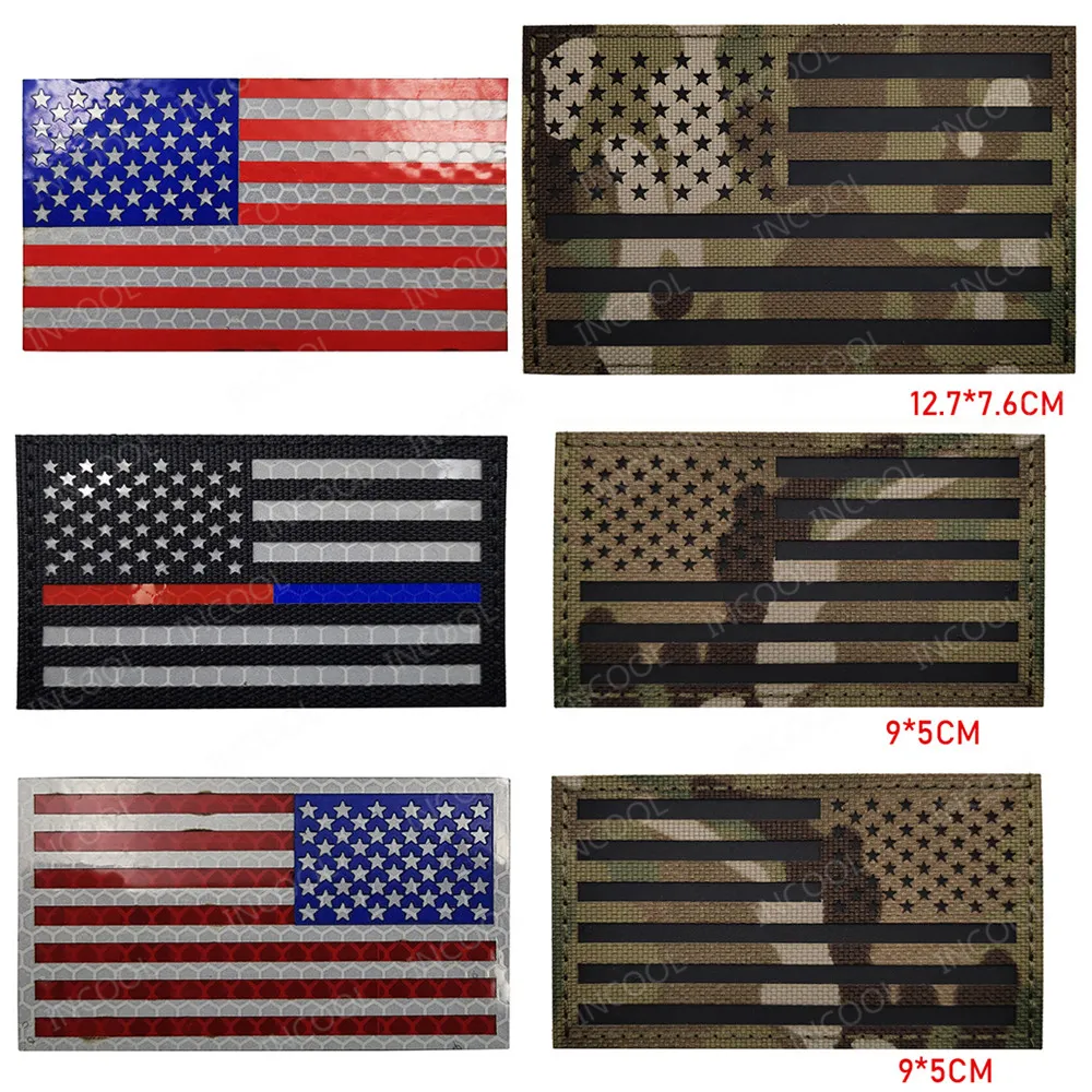 Infrared-IR-Reflective-Flag-Patches-American-United-States-US-Large ...