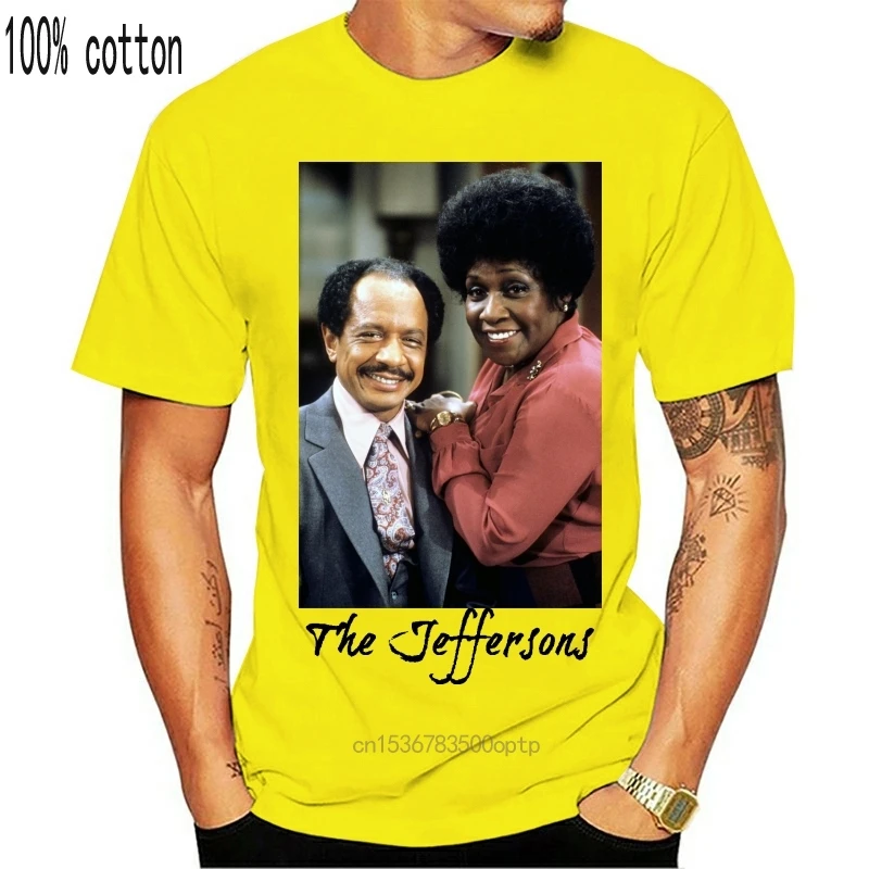 THE JEFFERSONS SHERMAN HEMSLEY ISABEL SANFORD GEORGE WEEZIE TV WHITE T ...