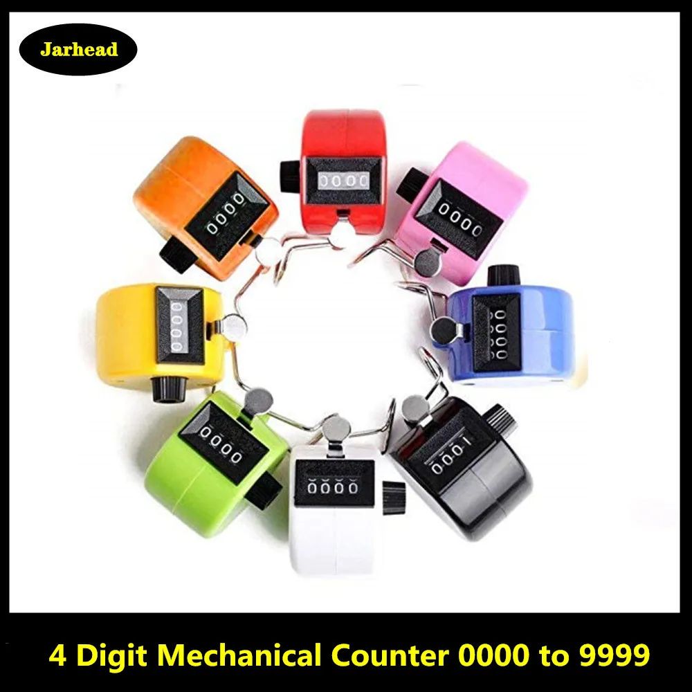 4 Digit Mechanical Counter 0000 to 9999 4 Digit Number Manual ...