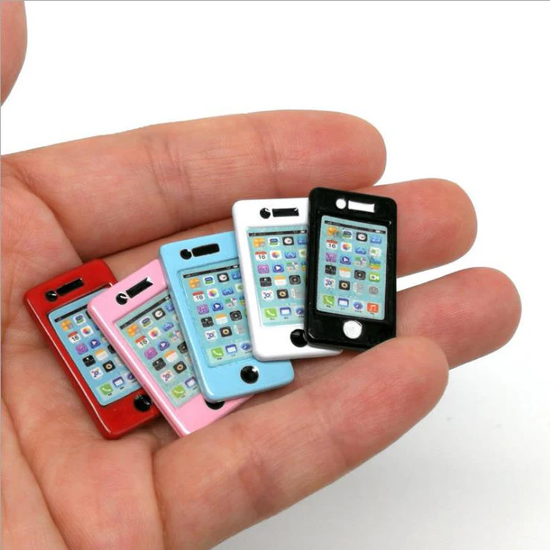 1pcs Mini Mobile Phone Model For Miniature Dollhouse Barbies Bjd House ...