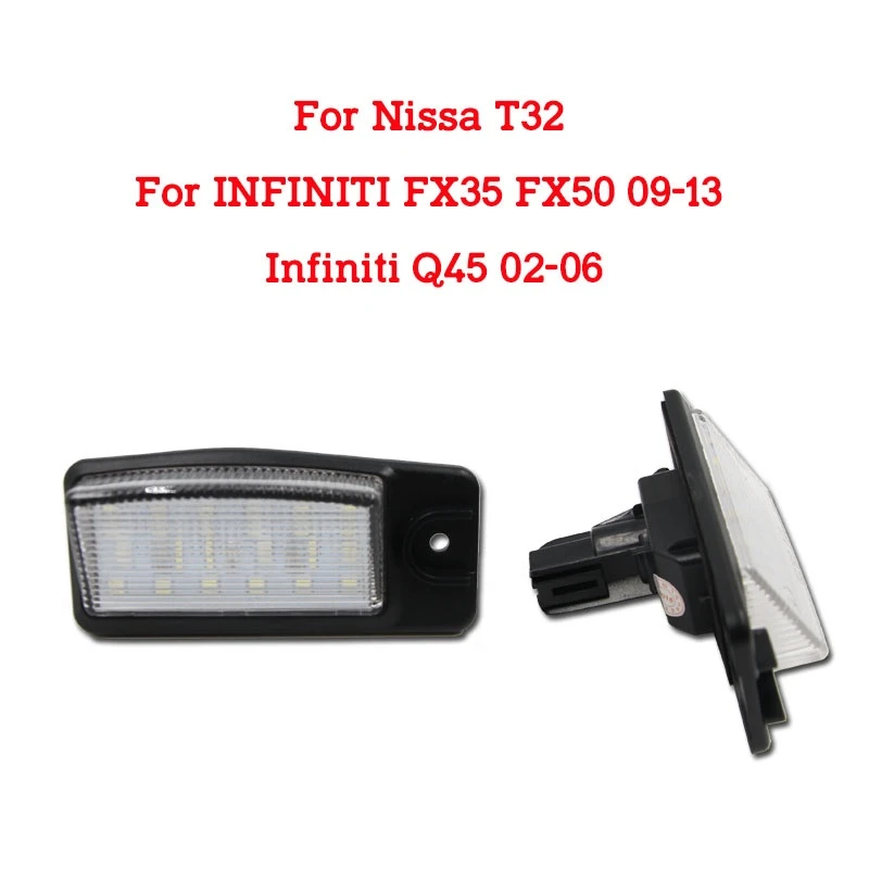 2x LED License Number Plate Light For Nissan X Trail Maxima Rogue ...