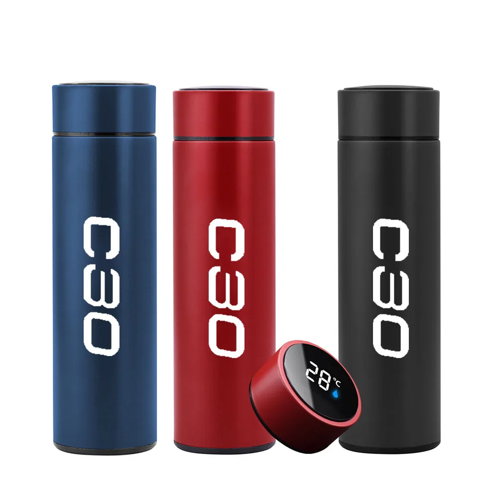 Portable Car Smart Thermos Bottle For Volvo C30 With Temperature ...